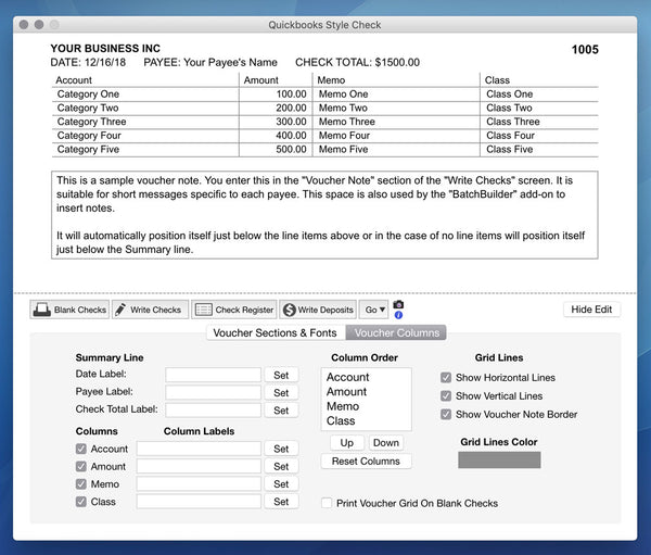 CheckBuilderPro - Check Printing Software For Macintosh